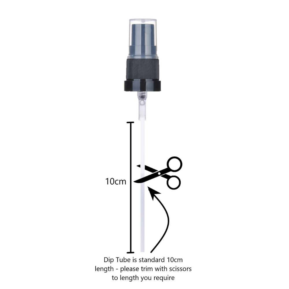 Black Spray Pump (Atomiser) GL18 Neck – Avalon Cosmetic Packaging